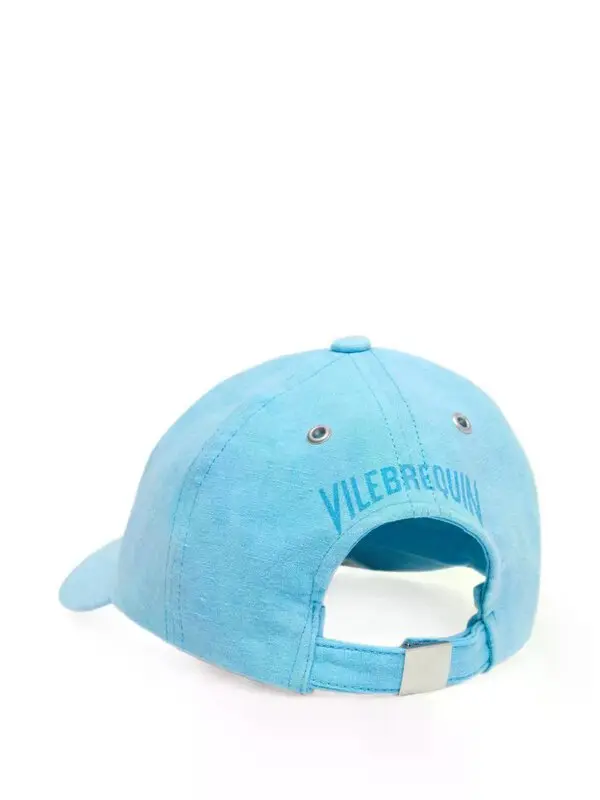 Vilebrequin Turtle Print Linen Baseball Cap