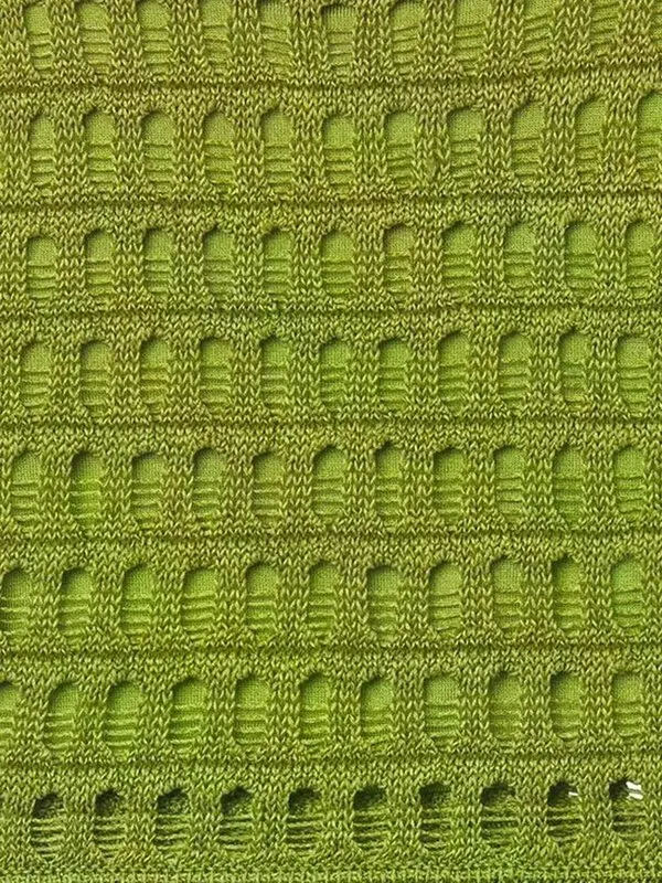 A.L.C. Esme Fringed Pointelle-knit Sleeveless Top - Green