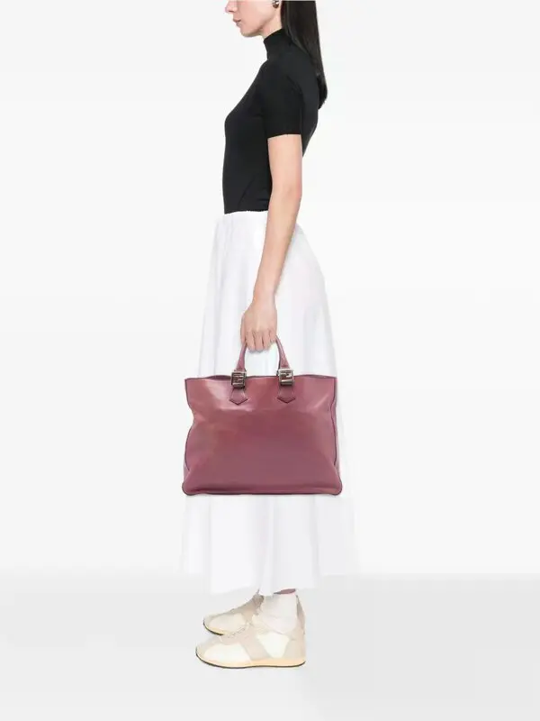 Fendi Large Leather Tote Bag - Pink