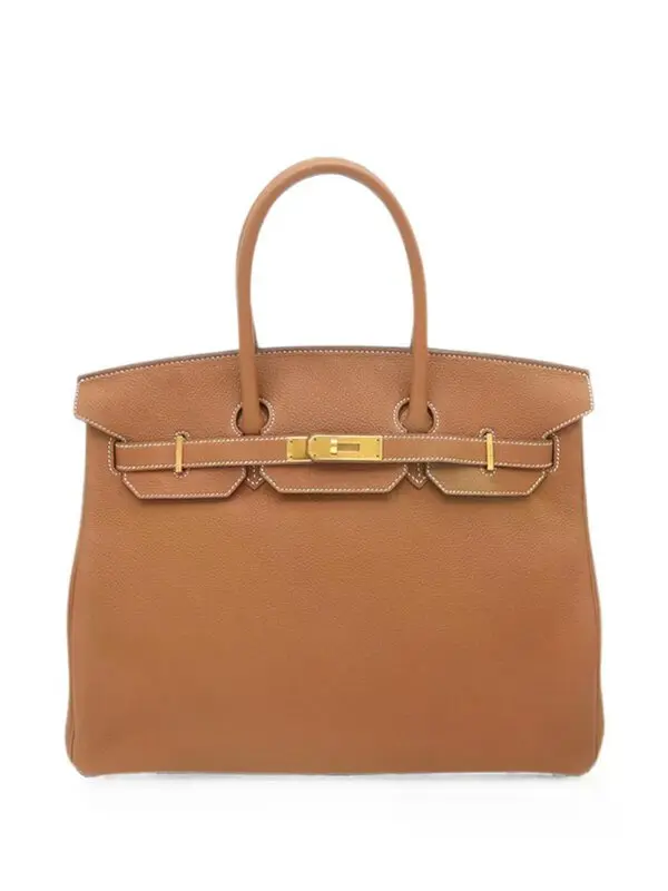 Hermès 35 Birkin Retourne Handbag - Brown
