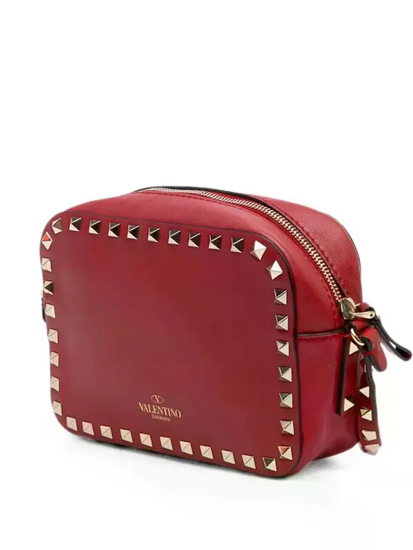 Valentino Garavani Rockstud Leather Camera Bag - Red