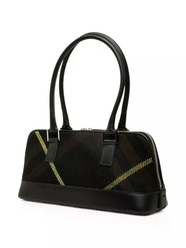 Burberry 2000-2017 Supernova Check Wool Shoulder Bag