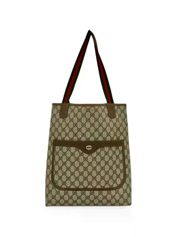 Gucci 20th Century Gg Supreme Web Tote Bag - Neutrals