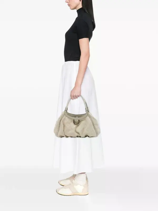 Gucci Abbey D Ring Shoulder Bag - White