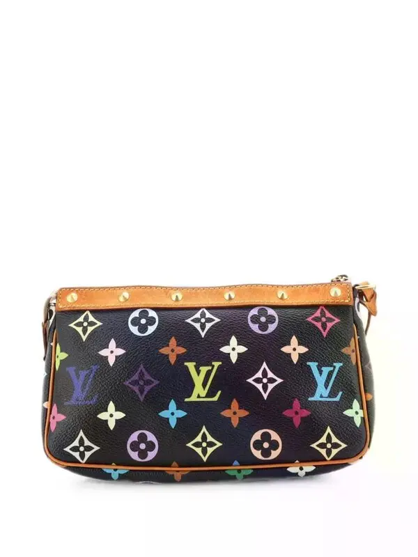 LOUIS VUITTON Pochette Accessoires Monogram Multicolor Clutch Bag