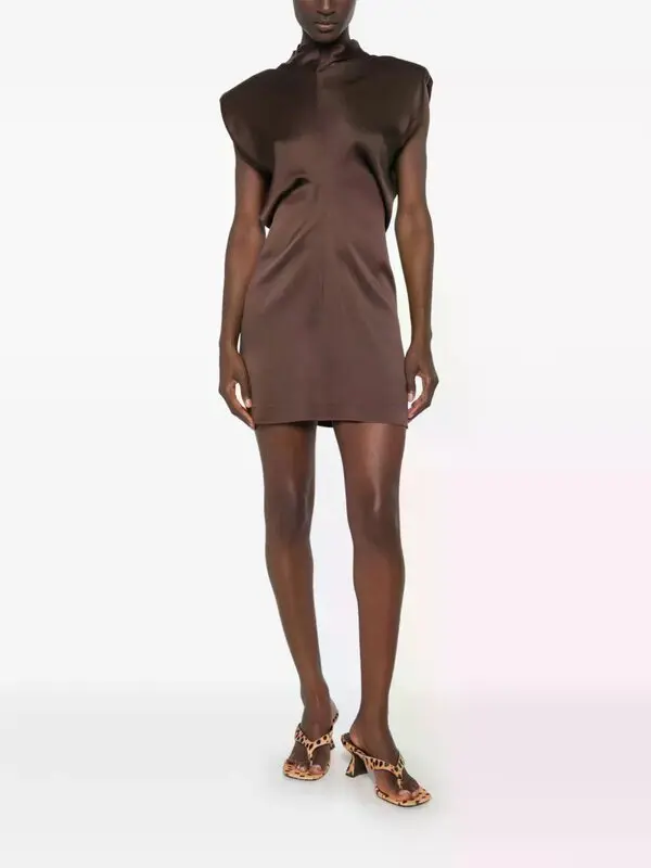 Federica Tosi Sleeveless High Neck Mini Dress
