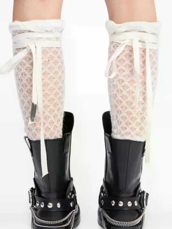 ANN DEMEULEMEESTER Ajoure-knit Leg Warmers