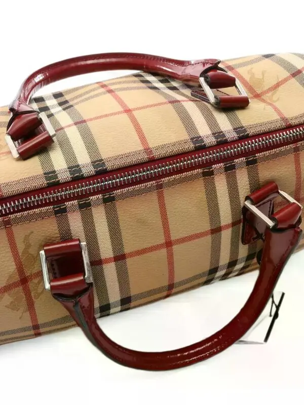 Burberry Haymarket Check Bowling Tote Bag - Neutrals