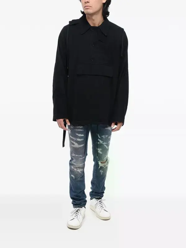 Auralee Belted Hooded Jacket