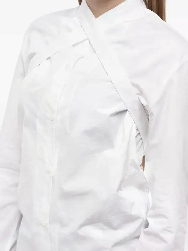Off-White Crossbelt Poplin Blouse