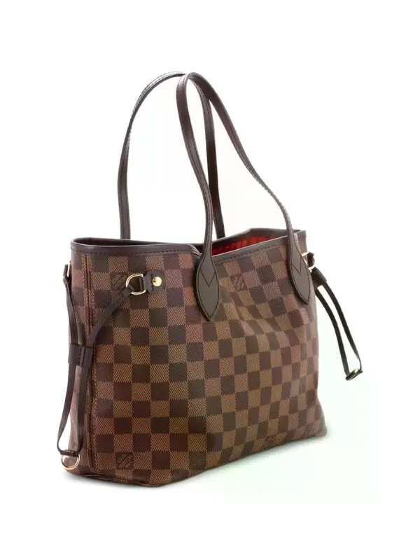 LOUIS VUITTON Neverfull Nm Damier Pm Tote Bag - Brown