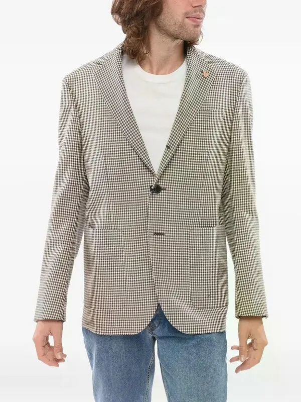 Corneliani Checked Single-breasted Blazer