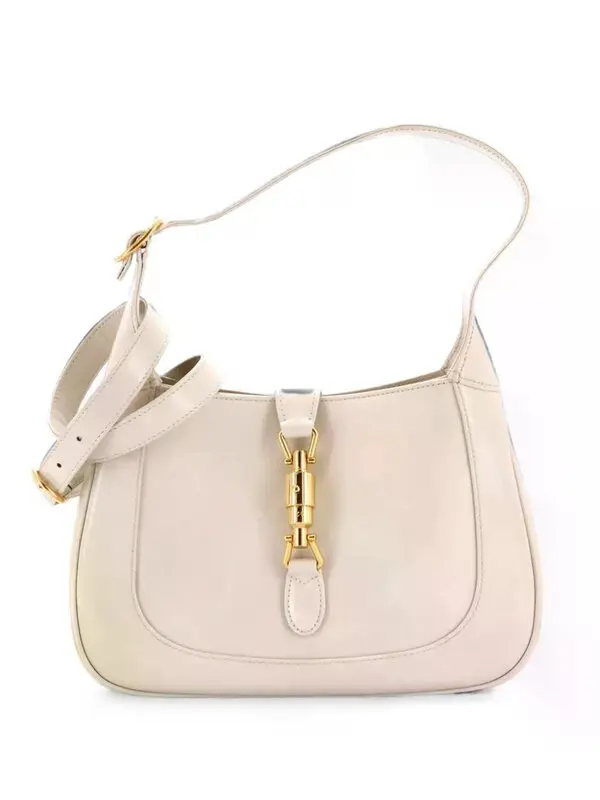 Gucci Jackie 1961 Leather Small Hobo Bag - White