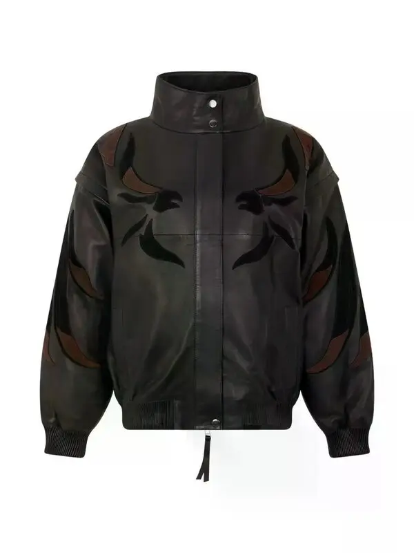 P.a.r.o.s.h Eagle-patch Leather Jacket