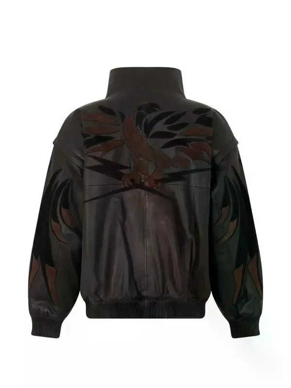 P.a.r.o.s.h Eagle-patch Leather Jacket
