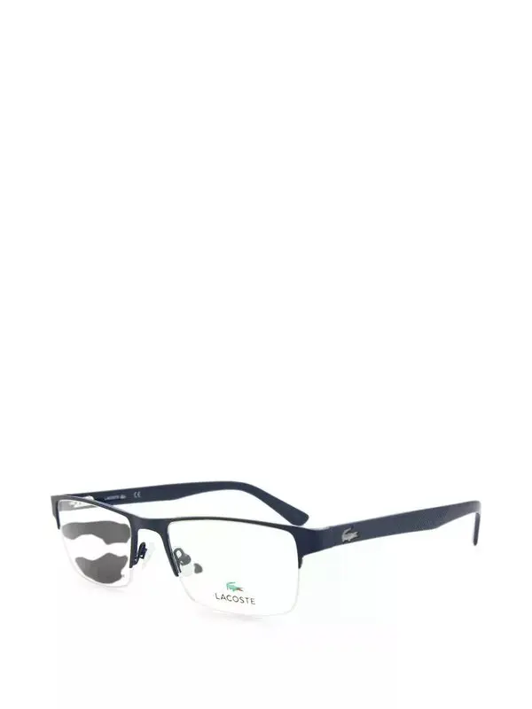 Lacoste Matte Rectangle-frame Glasses