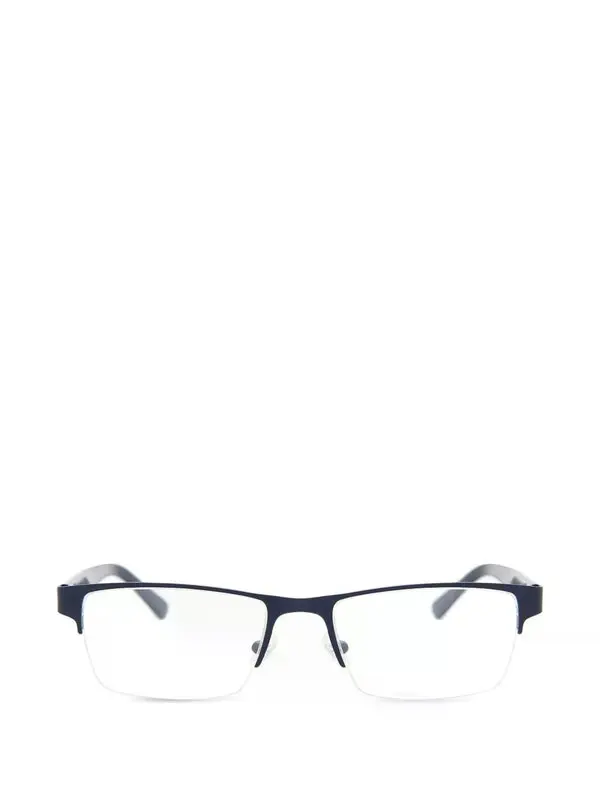 Lacoste Matte Rectangle Eyeglasses - Blue