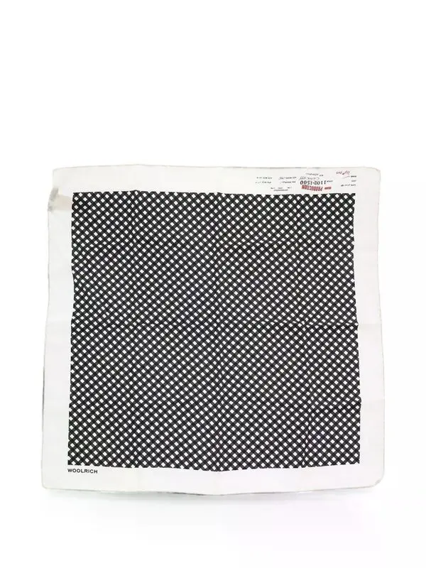 Woolrich Checked Silk Scarf