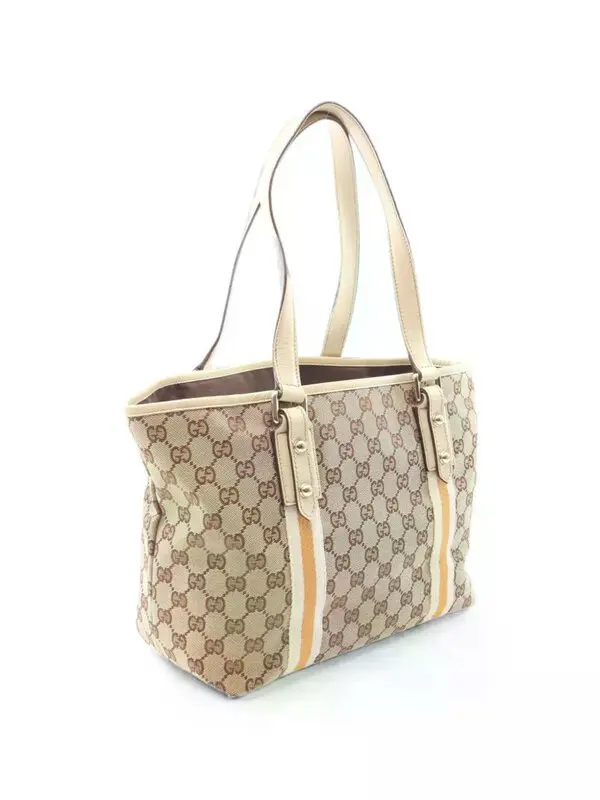 Gucci 2000s Gg Canvas Sherry Line Tote Bag
