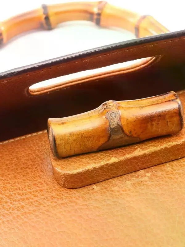 Gucci 2010s Bamboo Leather Tote Bag - Brown