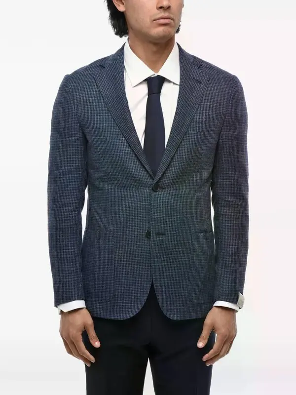 Corneliani Houndstooth Single-breasted Blazer