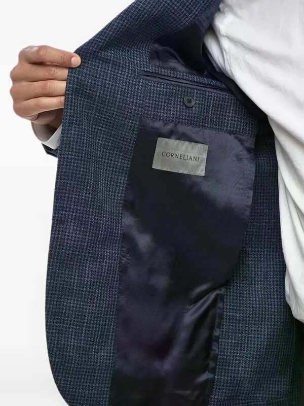 Corneliani Houndstooth Single-breasted Blazer