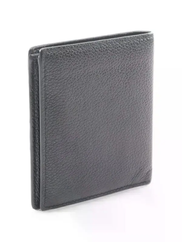Prada 2010s Triangle Logo Leather Wallet