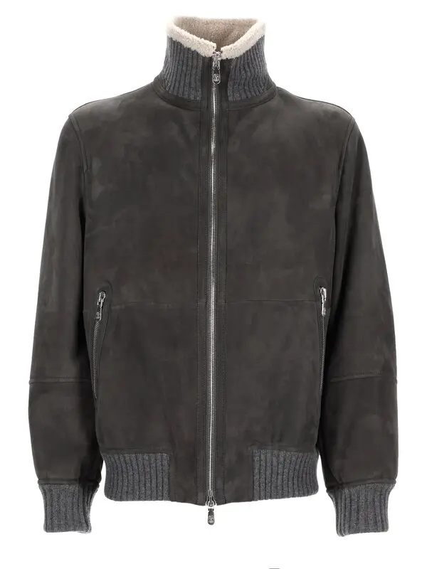 Brunello Cucinelli Giacca Bomber In Pelle