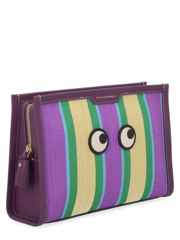 ANYA HINDMARCH Pouch In Mesh A Righe