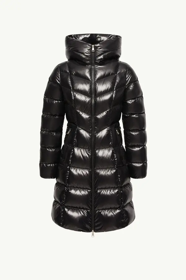 Moncler Marusse Hooded Mid-length Down Jacket - Black
