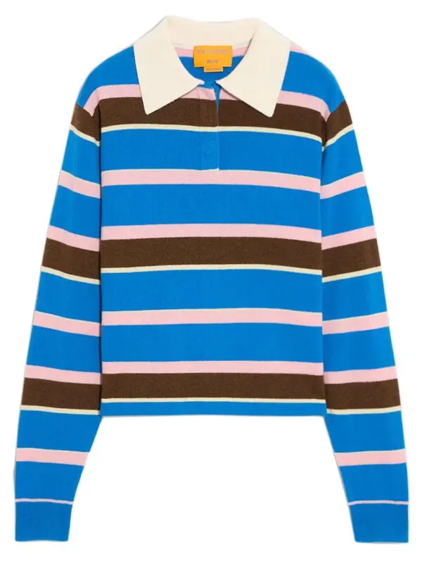 Guest In Residence Cashmere Mini Cardigan With Front Button Closure And Ribbed Cuffs