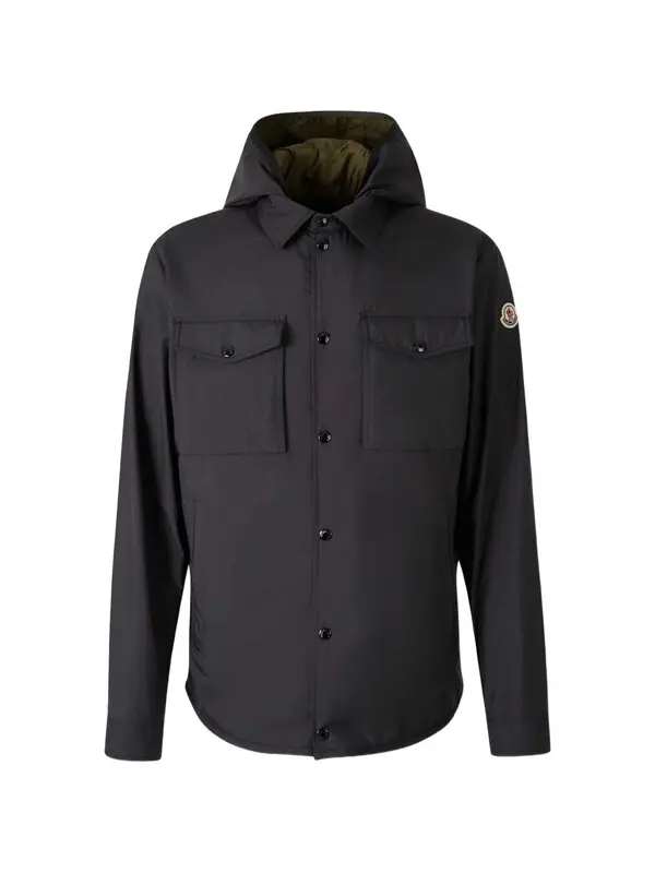 Moncler Detachable Down-filled Inner Vest With Logo Patch And Snap-front Pockets - Nero