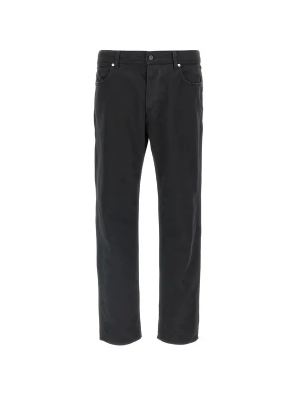 Stone Island Research Jeans With Star Embroidery - Nero