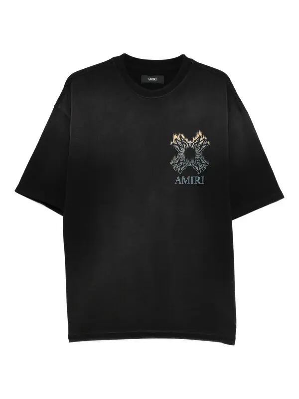 Amiri Crewneck Sweatshirt With Printed Panels