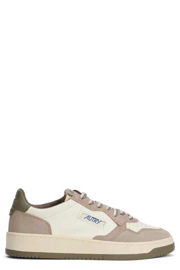 AUTRY Lace-up Leather Sneakers - Beige