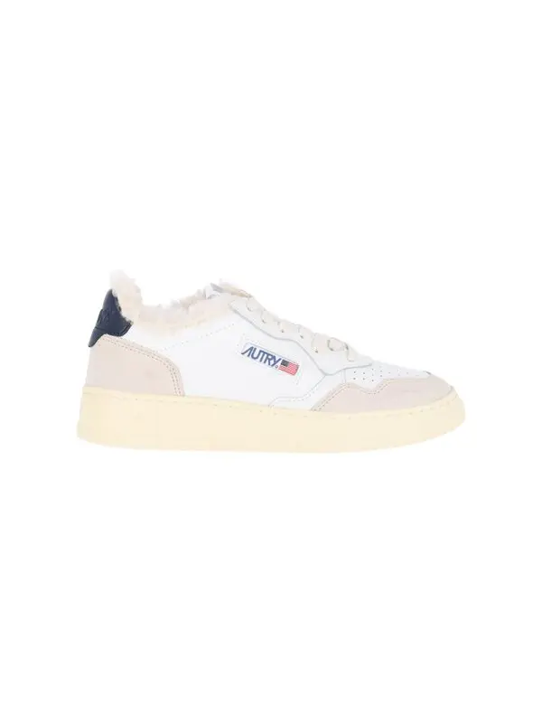 AUTRY Shearling-lined Cow Leather & Suede Sneakers