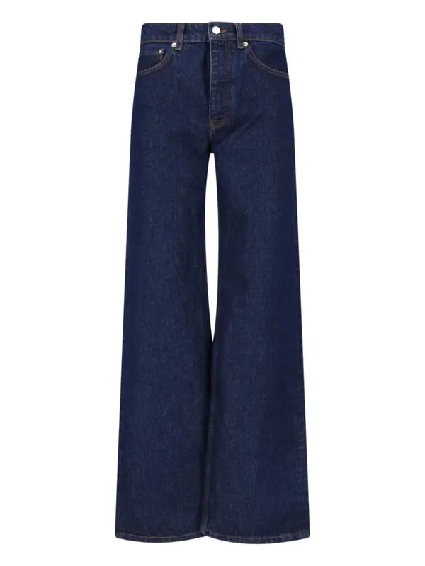 ANINE BING High-rise Wide-leg Jeans - Blue