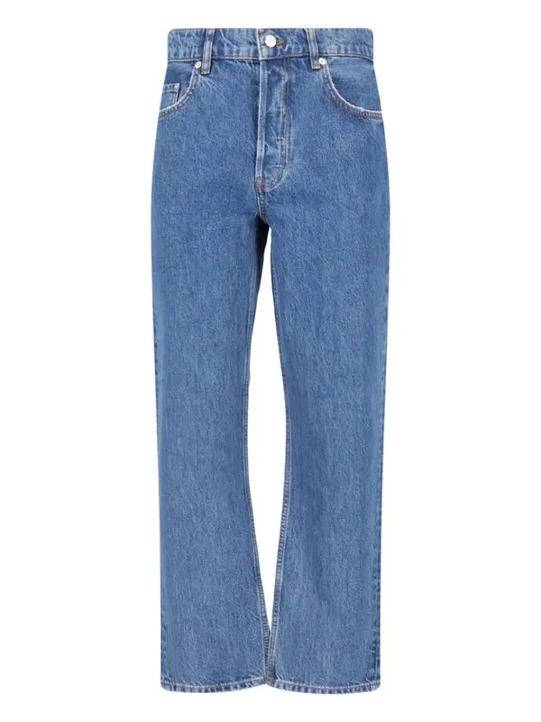 ANINE BING High-rise Wide-leg Jeans - Blue