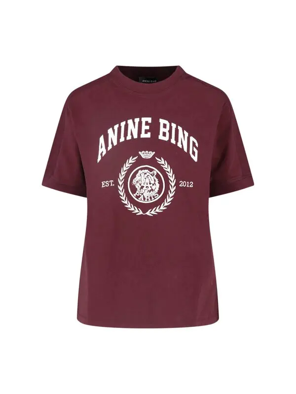 ANINE BING Graphic Cotton T-shirt