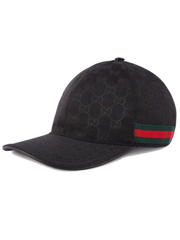 Gucci Original Gg Canvas Baseball Cap With Web Stripe