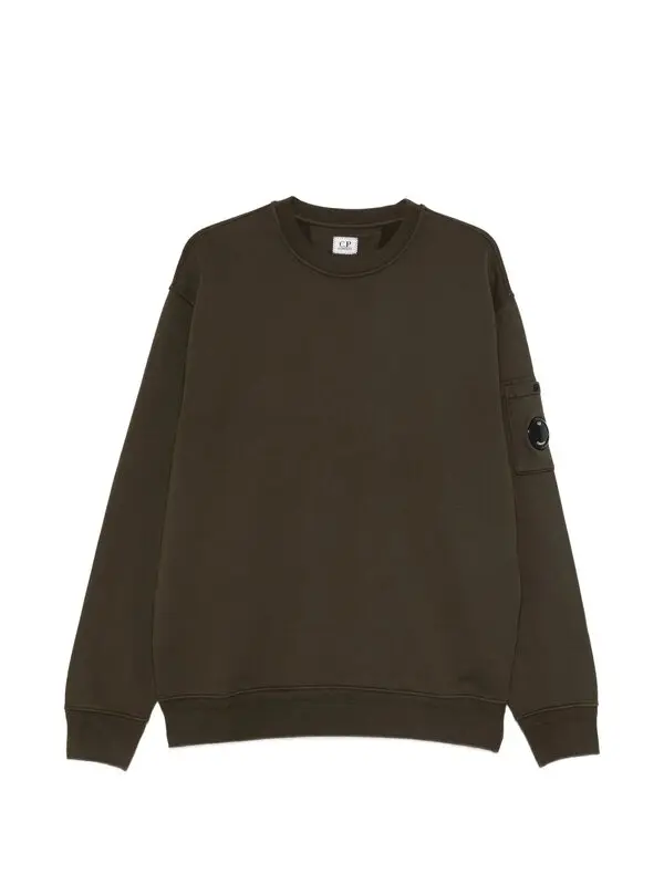 C.P. COMPANY Cotton Crewneck Sweatshirt With Lens Pocket