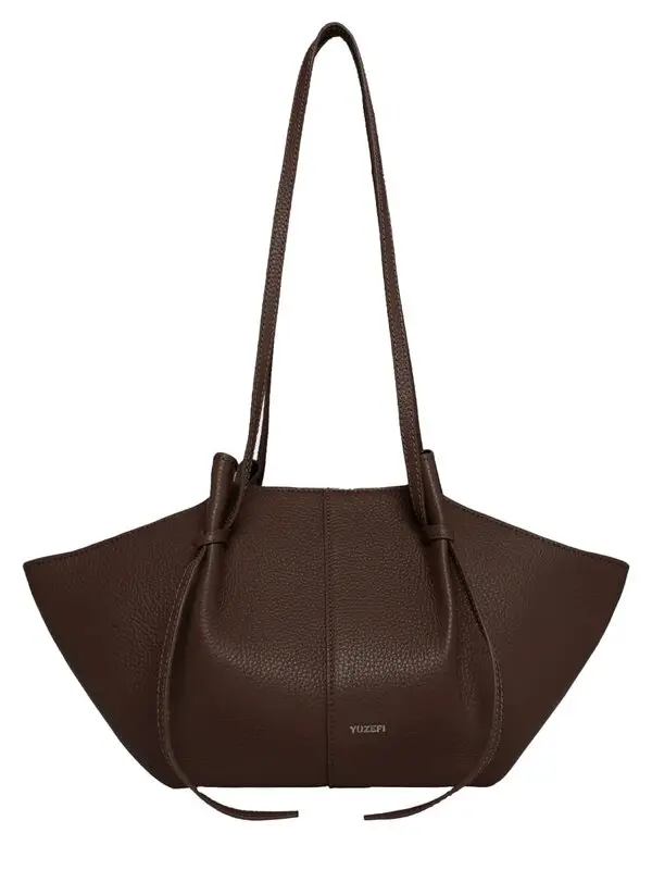 Yuzefi Pebble-grain Leather Shoulder Bag