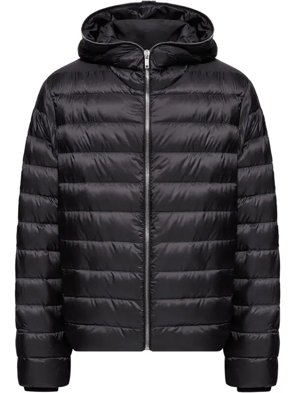 Moncler Black Zip Up Hooded Jacket