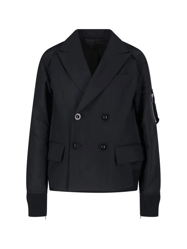 Sacai Asymmetrical Layered Jacket