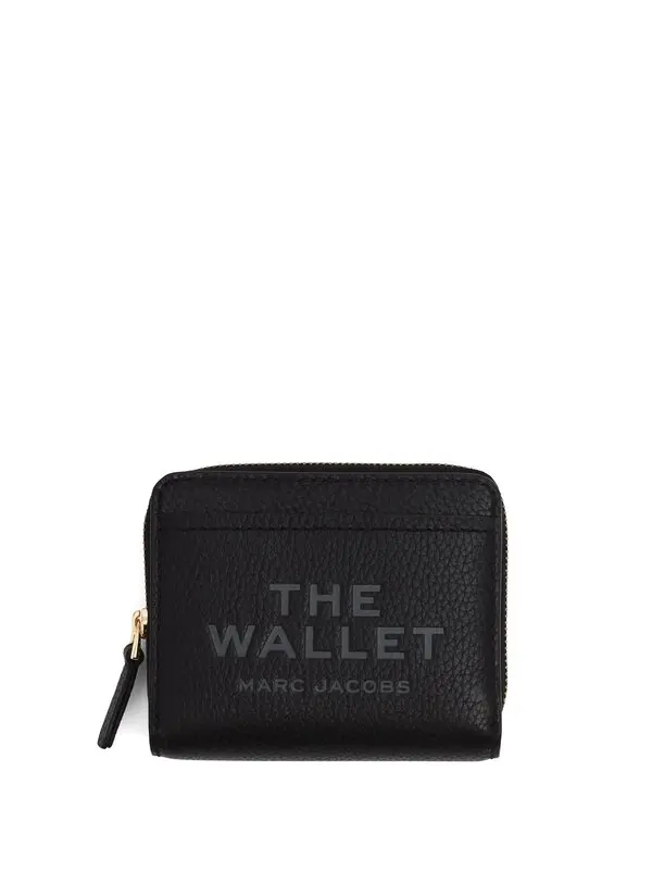 Marc Jacobs 11 X 9 X 3 Cm Leather Snap Wallet For With Coin Purse - Nero