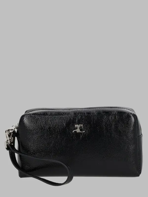 COURREGES Patent Leather Wristlet Pouch