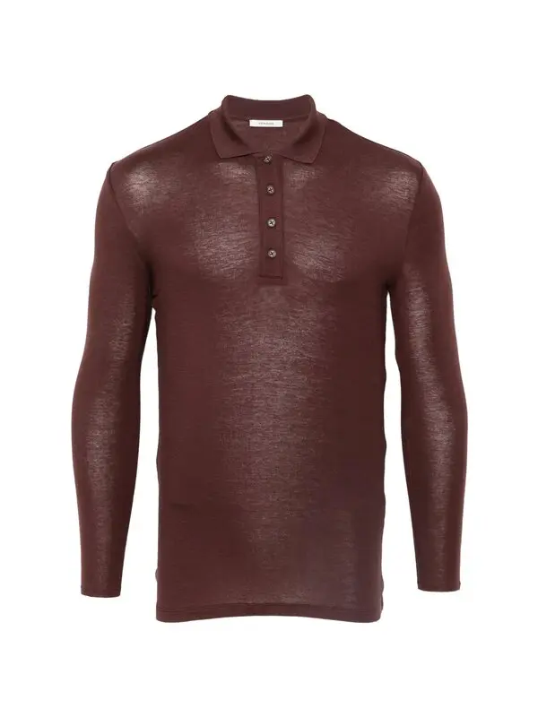 ENTIRE STUDIOS Classic Polo Collar Polo Shirt With Front Half Button Placket