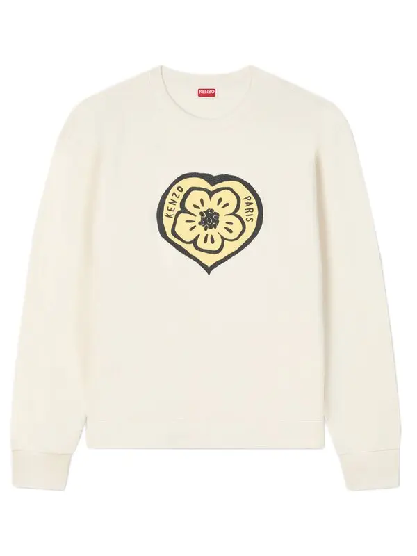 Kenzo Boke Heart Lightweight Cotton Sweatshirt