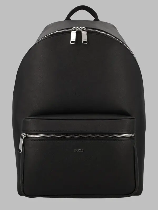 BOSS Recycled Material Leather Backpack