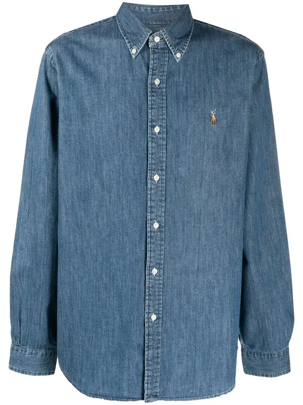 Polo Ralph Lauren Polo Button-down Point Collar Oxford Shirt With Embroidered Pony
